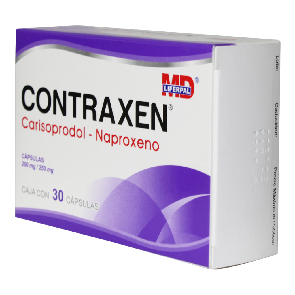 Contraxen (Carisoprodol - Naproxeno) 30 capsulas