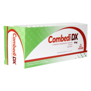 Combedi DX (Complejo B - Dexametasona - Lidocaína) 4mg