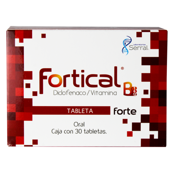 FORTICAL Diclofenaco Vitamina B1 B6 y B12 - MEDYMAS