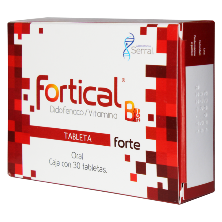 FORTICAL Diclofenaco Vitamina B1 B6 y B12 - MEDYMAS