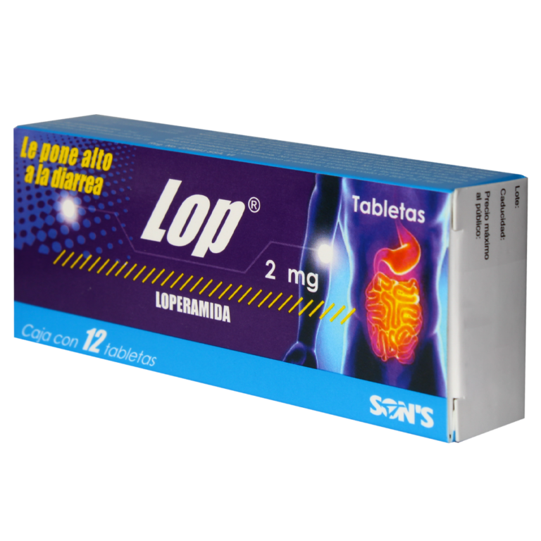 Lop - Loperamida 2 mg 12 Tabletas - MEDYMAS