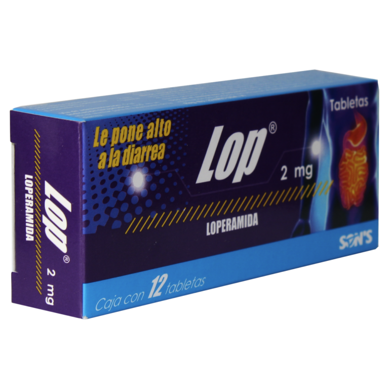 Lop - Loperamida 2 mg 12 Tabletas - MEDYMAS